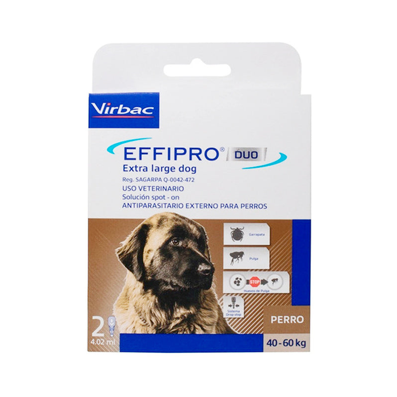 Effipro Duo| Antiparasitario contra pulgas y garrapatas para perros ...