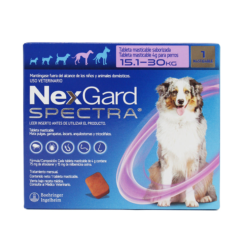 NexGard Spectra® | Desparasitante interno y externo | Perros | Tienda