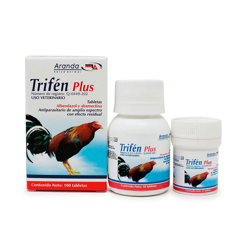 Trifén Plus | Antiparasitario de amplio espectro para Gallos | Tienda