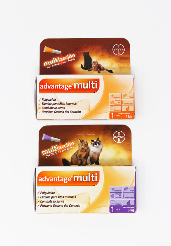 Advantage®Multi | Antiparasitario interno y externo para gatos | Tienda
