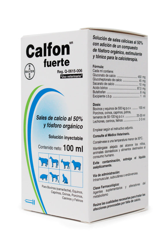 Calfon Fuerte | Sales de calcio al 50% | Estimulante y tónico para la ...