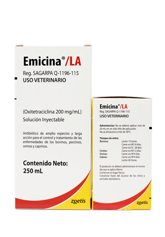 Emicina® LA | Antibiótico de acción prolongada | Tienda