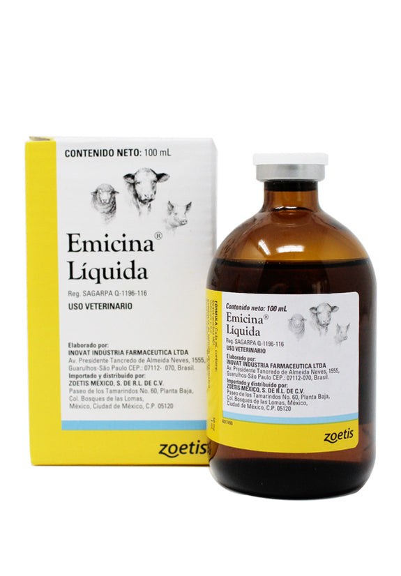 Emicina® Líquida | Antibiótico de amplio espectro | Tienda