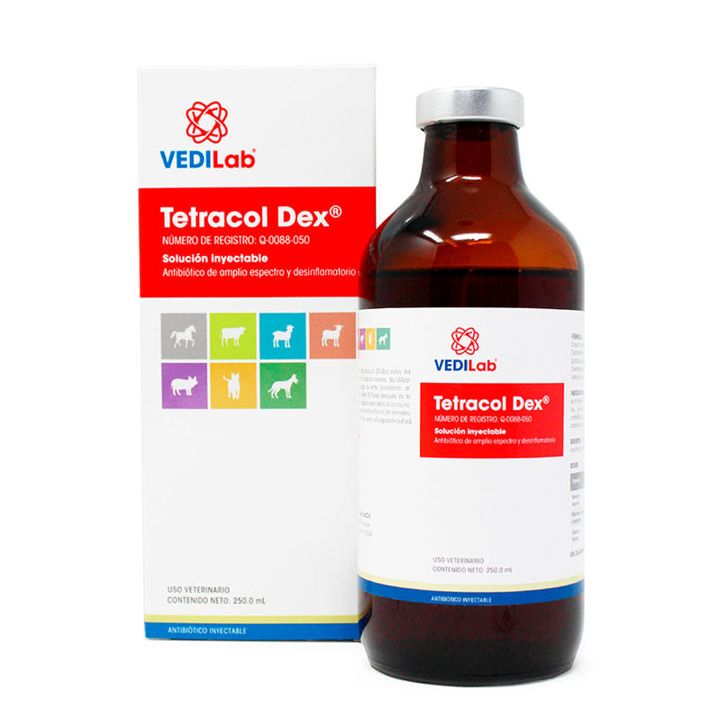 Tetracol Dex® | Antibiótico De Alto Espectro Y Desinflamatorio. | Tienda