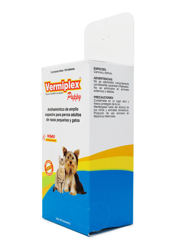 Vermiplex Puppy Tabletas | Antiparasitario | Perros | Gatos | Tienda